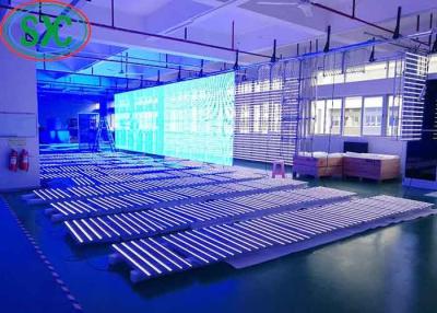 China LED Transparent Screen High Brightness Full Color Transparent Wall 32768 Points/Square Meter For Rental for sale