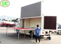 China Outdoor Full Color P10 Mobile Truck LED Display 10000 Pixels 7000cd Brightness for sale