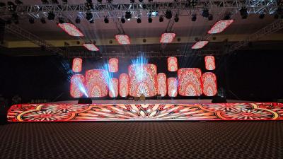 China P3.91 Indoor LED Display Screen 500x500mm Cabinet 1920Hz Refresh Rate Front Service Rental Stage Video Wall for sale