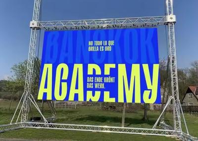 China Outdoor P10 Full Color LED Display 320x160mm Die Cast Aluminum IP65 Curved Screen for sale