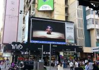 China P10 Outdoor LED Advertising Screen IP65 Waterproof Iron Cabinet 7500cd Brightness Wide Viewing Angle for sale