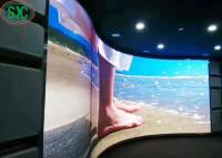 China P5 Outdoor Advertising LED Curved Screen SMD2121 2500 Nits 640x640mm Cabinet for sale
