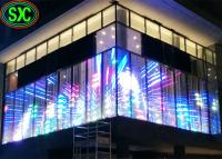 China P10.41 High Transparent LED Screen 500x1000mm Die Cast Aluminum for Shopping Mall Glass Facade for sale