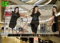 China 4mm Pixel Pitch Indoor Transparent LED Display with 2000cd/m² Brightness and 3-Year Warranty for sale