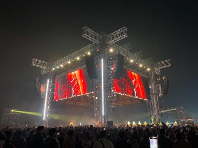 China P4 Outdoor LED Display Screen 7000cd/m2 Die Cast Aluminum Cabinet 62500 Dots for sale