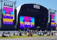 China Outdoor Stadium LED Display Screen P10 Full Color 960x960mm 7000cd Brightness for sale
