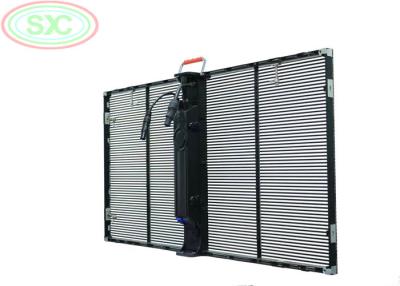 China Hanging LED screens transparent LED display 1000*500MM adjustable brightness for sale