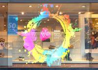 China Easy handing ceiling transparent LED display light weight low consumption for sale