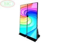 China Indoor Full Color P2.5 LED Poster Screen 2500cd/m² Floor Standing Display for sale