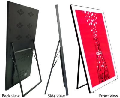 China P2mm 320x160mm LED Poster Display 680x2000mm Aluminum Cabinet for Advertising for sale