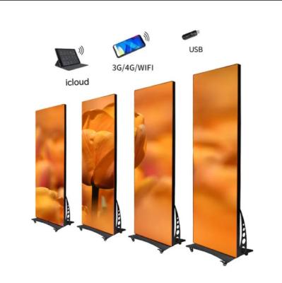 China P2.5mm Indoor LED Poster Display SMD2121 128x64 Resolution Aluminum Cabinet for sale