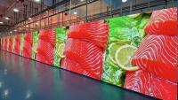 China Custom Shape Transparent LED Screen P3.91 70% Transparency for High-end Advertising for sale
