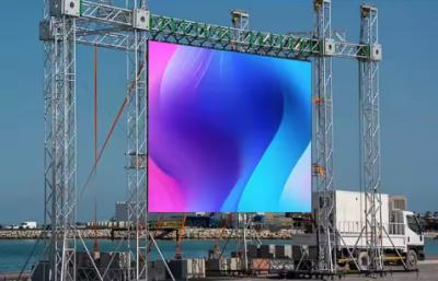 China Outdoor P4 SMD Full Color LED Display 62500 Pixels per sqm Waterproof Iron Cabinet for sale