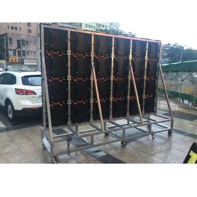 China Outdoor Full Color LED Display 65410dots/sqm RGB 3in1 SMD2121 Cabinet 500x1000mm for sale