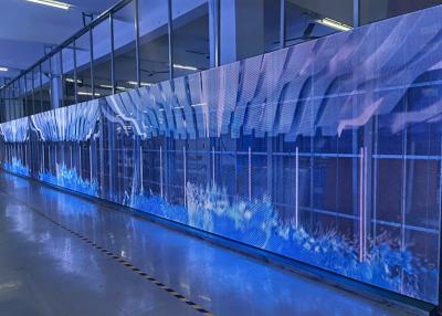 China Indoor Transparent LED Screen SMD2121 4mm Pixel Pitch 600W Max Power Consumption Full Color Display for sale