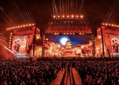 China P3.91 Outdoor Rental LED Screen 7500cd Waterproof SMD Full Color Stage Backdrop Display for sale