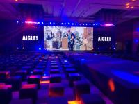 China P8 Outdoor Die-Casting Aluminum LED Display Screen 256x128mm RGB Full Color Waterproof IP68 for sale