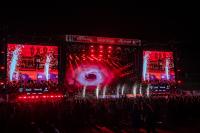 China P31.25 DIP Outdoor Full Color LED Display 1000x1000mm Cabinet 7500cd Brightness for sale