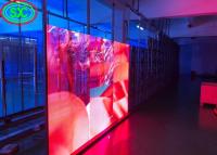 China Waterproof Full Color Transparent LED Screen P6 27778 Pixels per m² Glass Wall Advertising Display for sale