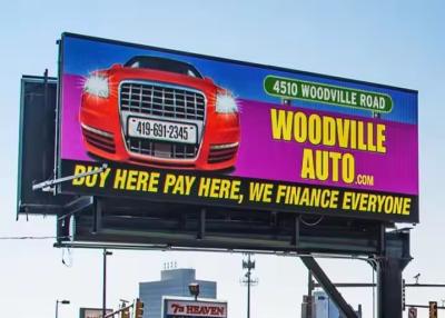 China P10 Outdoor LED Billboard 860W/m2 IP65 Full Color SMD2727 7000nits Real Pixel for sale