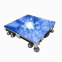 China Portable 4.81mm LED Dance Floor Panel SMD3535 Full Color Video Wall 500x500mm for sale