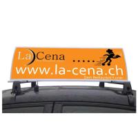 China Outdoor Car LED Sign Display with 384*128dot Screen Resolution and Text Display Function for sale