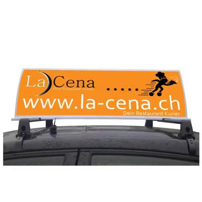 China Outdoor Car LED Sign Display with 384*128dot Screen Resolution and Text Display Function for sale