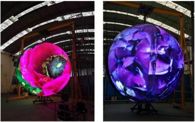 China ISO Certified Sphere LED Screen for Displays Module Size 320*160mm Voltage DC5V for sale