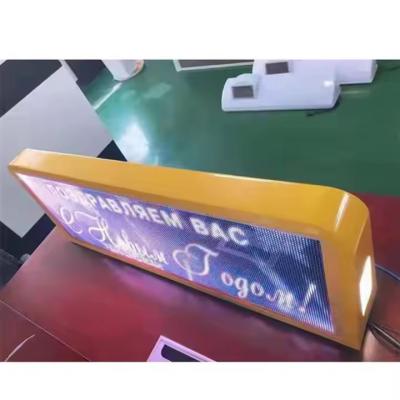 China Customizable Text Display Car LED Sign Display with 1R1G1B Configurations and Asynchronous Control for sale