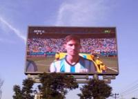 China P10 Outdoor Stadium Perimeter Full Color LED Display 320x160mm 3000Hz 10000dots/sqm for sale