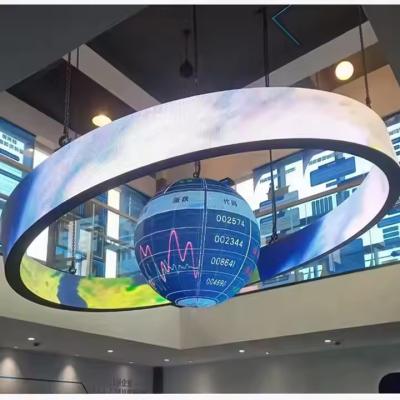 China Outdoor 360 Degree Cylinder LED Display Screen 3.91mm Pitch Full Color 500x1000mm Cabinet for sale