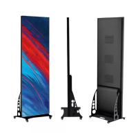China Indoor LED Poster Display P2.5mm 500x1000mm Cabinet Foldable Advertising Screen for sale
