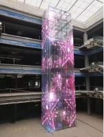 China Semi Outdoor Transparent LED Display SMD1921 500x1000mm 4500cd Brightness for sale