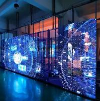 China Indoor Transparent LED Screen 10.4mm Pixel Pitch 500x1000mm Cabinet Ultra-Thin Weatherproof for sale