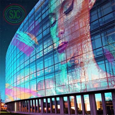 China 6.2kg Transparent LED Screen G3.91-7.82 IP43 for Indoor Outdoor Use for sale