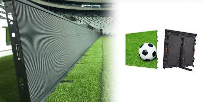 China P10 SMD Stadium LED Display 6500cd/m2 Brightness IP65 Cold Rolled Steel for sale