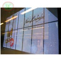 China Transparent LED Screen G3.91-7.82 IP43 Waterproof 6.2kg Aluminum Cabinet SMD2121 for sale