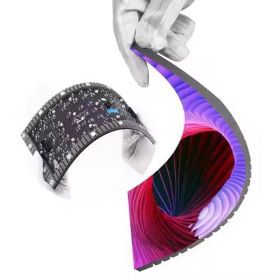 China P4 4mm Flexible LED Video Screen Curtain Full Color Display Module for sale