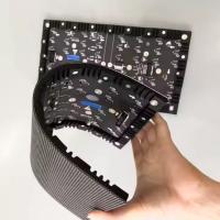 China P4 4mm Flexible LED Video Screen Curtain Full Color Display Module for sale