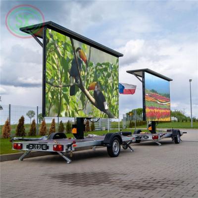 China P5 Mobile Truck LED Display 60Hz SMD2727 IP65 Outdoor Advertising Screen for sale