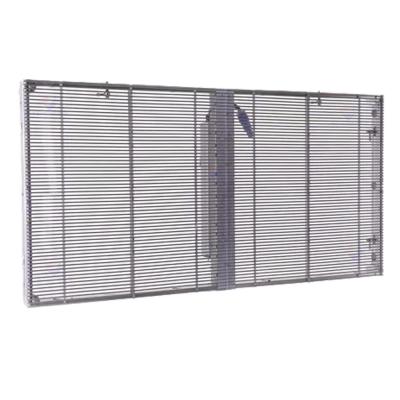 China Aluminum Cabinet Transparent LED Screen IP43 7.82mm Pixel Pitch for Outdoor Advertising for sale