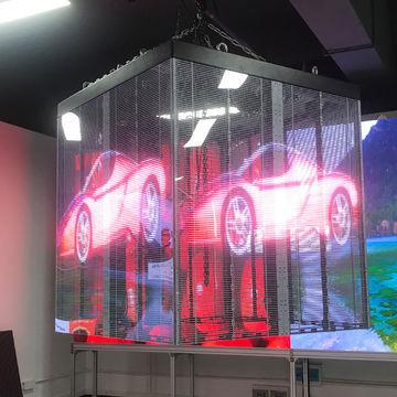 China Led Transparent Screen Item Transparent LED Video Wall with SMD2121 Type for sale