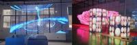 China Aluminum Cabinet Transparent LED Screen G7.82-7.82 IP43 Waterproof 6.2kg for Indoor Outdoor Display for sale