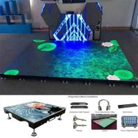 China P3.91 LED Dance Floor 220V 20W RGB 3IN1 Control 3840Hz Refresh Rate for Events for sale