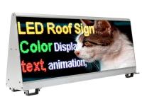 China 192x64 Dot Resolution Car LED Screen Board 96x32cm Outdoor Advertising Display P5 for sale