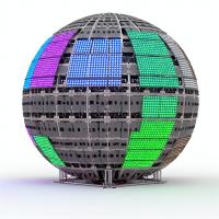 China Epistar LED Chip Sphere LED Display IP43 DC5V for Shopping Mall Events for sale