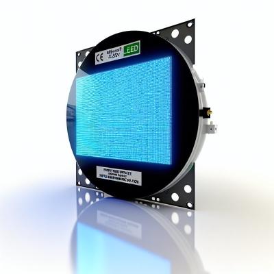 China Front Service Sphere LED Screen DC5V IP43 Round LED Display for Shopping Mall Events for sale