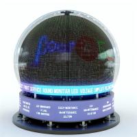 China Front Service Sphere LED Screen DC5V IP43 Round LED Display for Shopping Mall Events for sale
