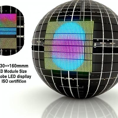 China 320x160mm Globe LED Display DC5V Sphere LED Screen with Epistar Chips for sale