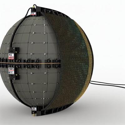 China DC5V Sphere LED Screen 320x160mm Front Service IP43 FCC Certified Indoor Display for sale